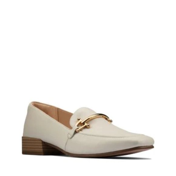 Clarks | Shoes | Clarks Pure Block White Leather | Poshmark